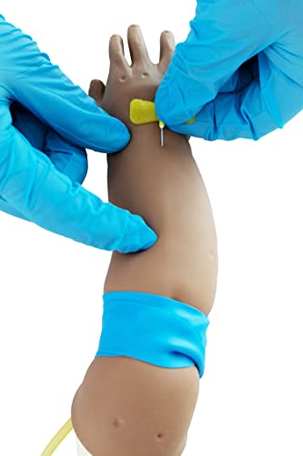 Pediatric IV and Phlebotomy Practice Kit by The Apprentice Doctor. Practice and Perfect Critical Medical Skills Before Working on Real People. (Dark Skin Tone)