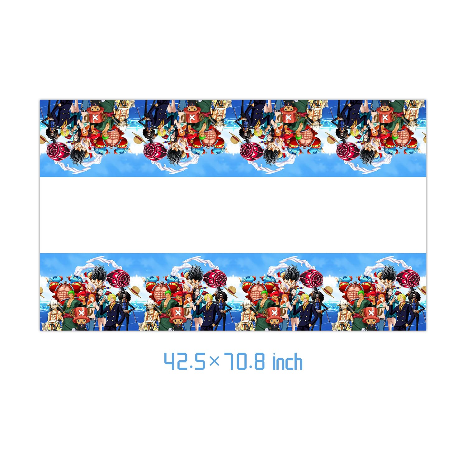Fuyhiuous 2Pack One Piece Tablecloth Disposable Tablecover One Piece Birthday Party Supplies and Decorations for Kid Boy Baby Shower Rectangle Tables 70"X42"