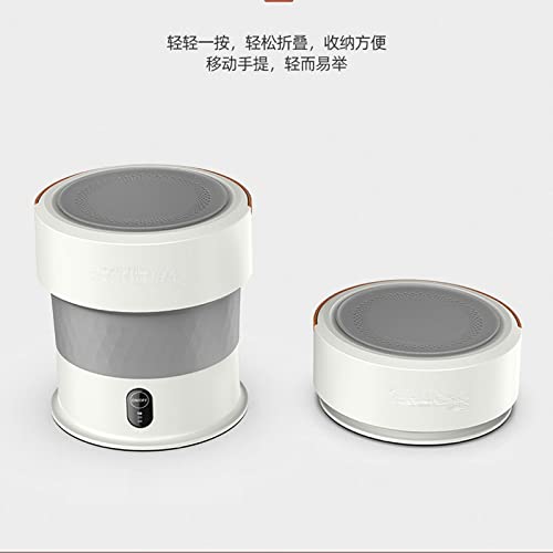 Convenient Folding Washing Machine Household Mini Dryer Panties Clothes Small Socks (Color : Gray)