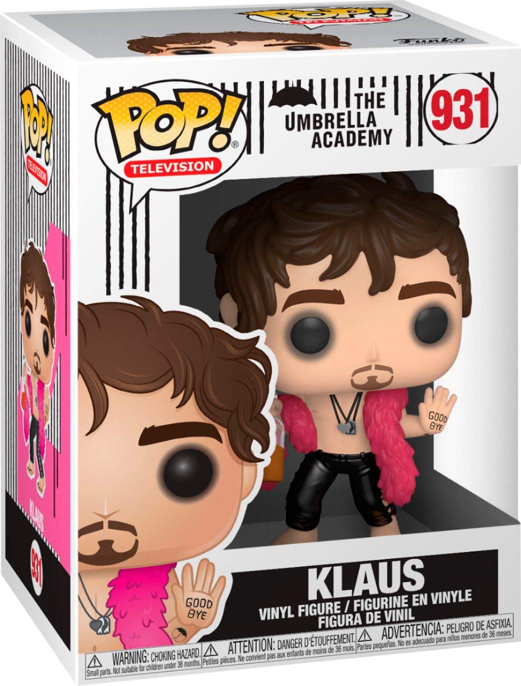 POP Umbrella Academy - Klaus Hargreeves Funko Pop! Vinyl Figure (Bundled with patible Pop Box Protector Case) Multicolored 3.75 inches