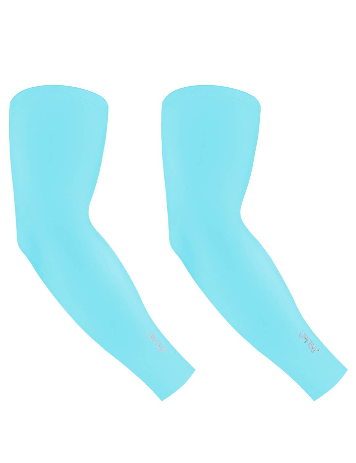 BUBBLELIME UV Sun Protection Cooling Arm Sleeves for Men Women UPF 50 Compression Sleeves - BLUE X-Large