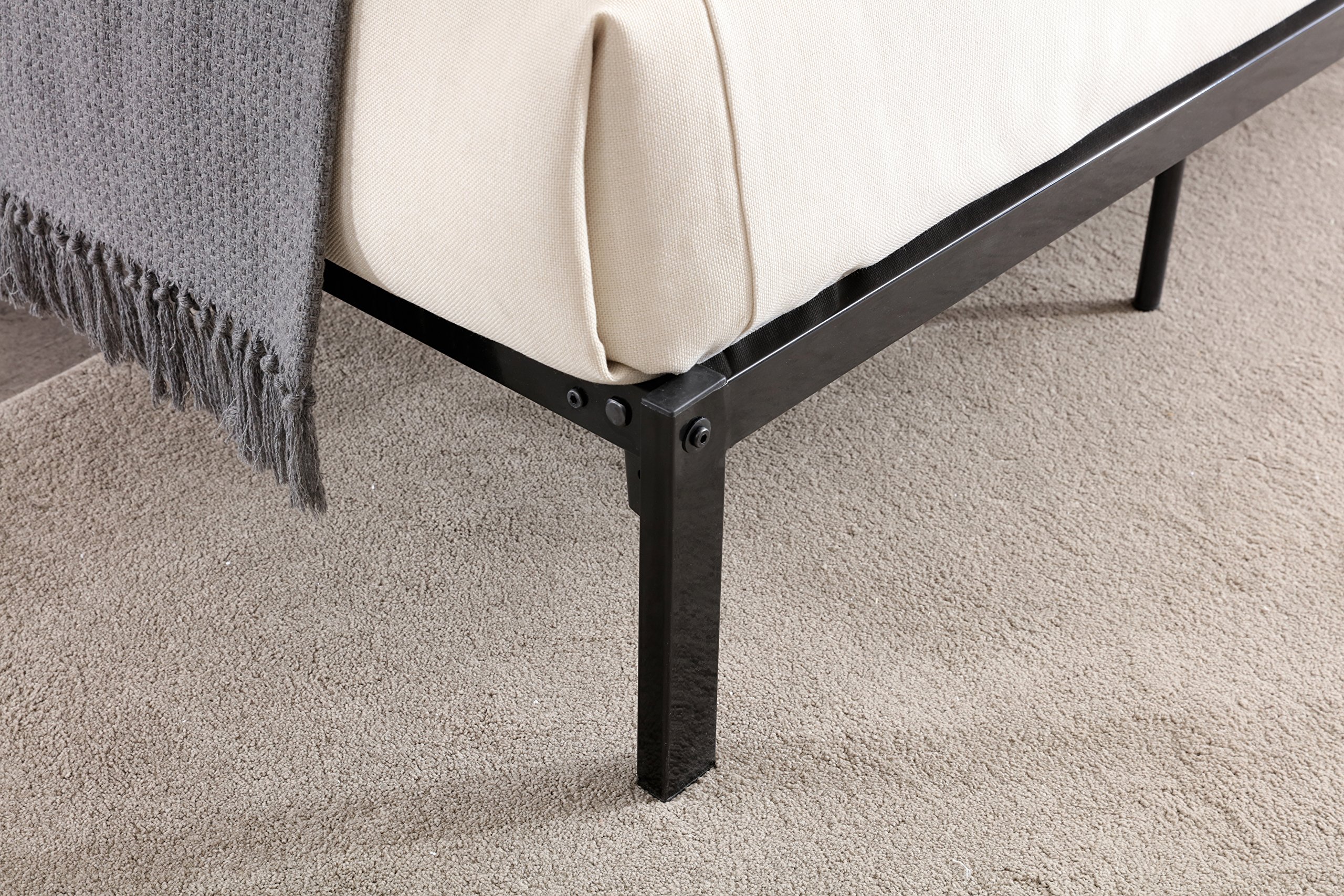 Hodedah HIBF39 Full Size Bed Frame Black