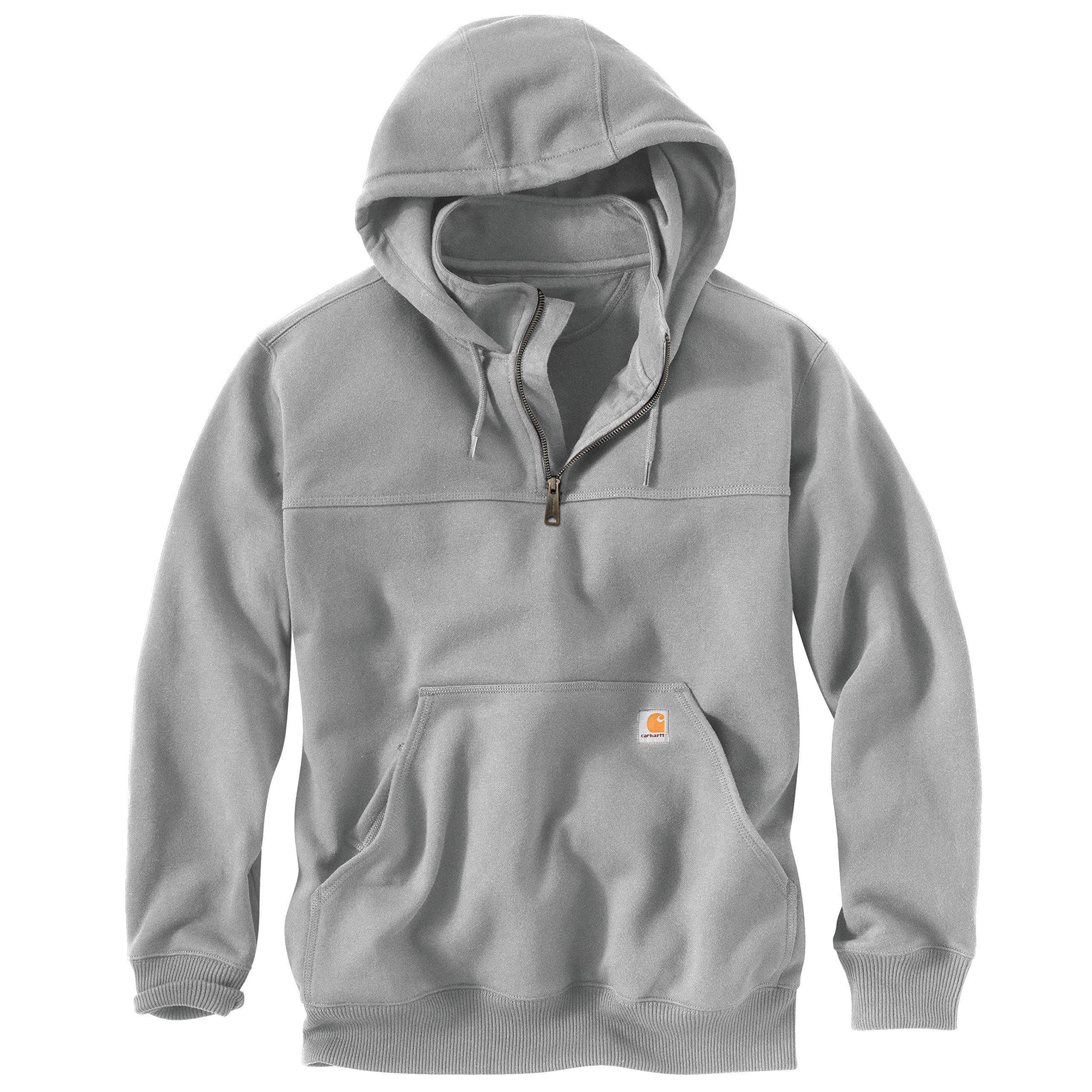 Carhartt Mens Rain DefenderĀ® Loose Fit Heavyweight Quarter-zip Athletic-sweatshirts, Heather Gray, X-Large US