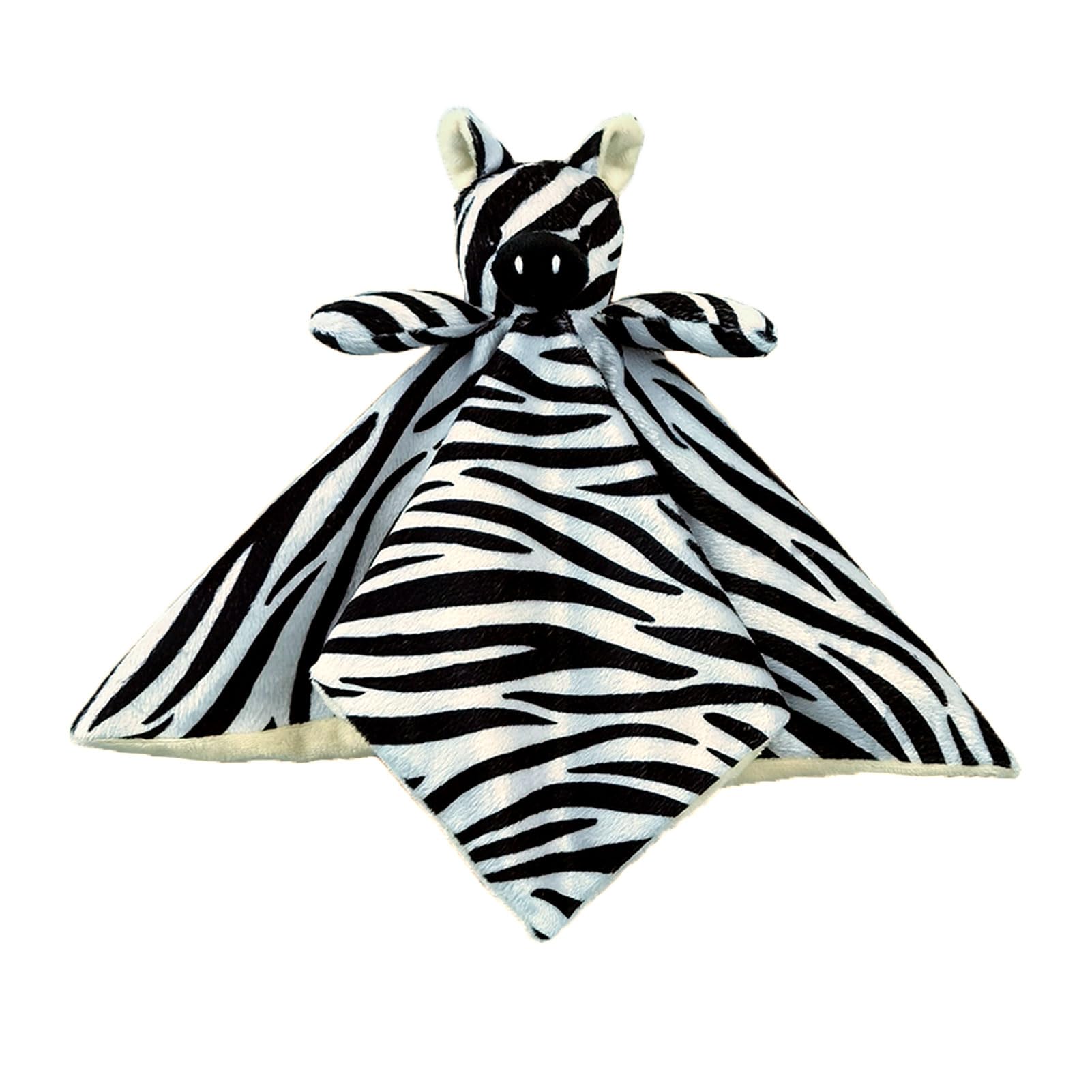 Doindute Baby Zebra Soft Stuffed Animal Security Blanket, Plush Zebra Character Lovey Blanket, Baby Shower/Nursery Gift, Newborn Infant Toddler Snuggle Blankie for Boys Girls, 13 Inches