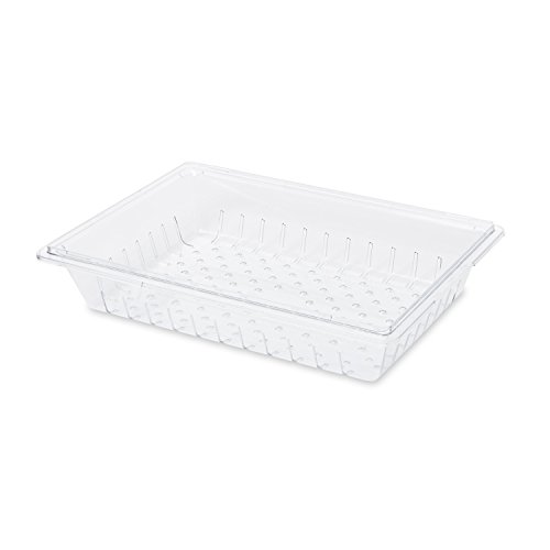 Rubbermaid Commercial Products Food Storage Box Drainage Colander for 8.5, 12.5, 16.5 and 21.5 Gallon Sizes, Clear (FG330300CLR)