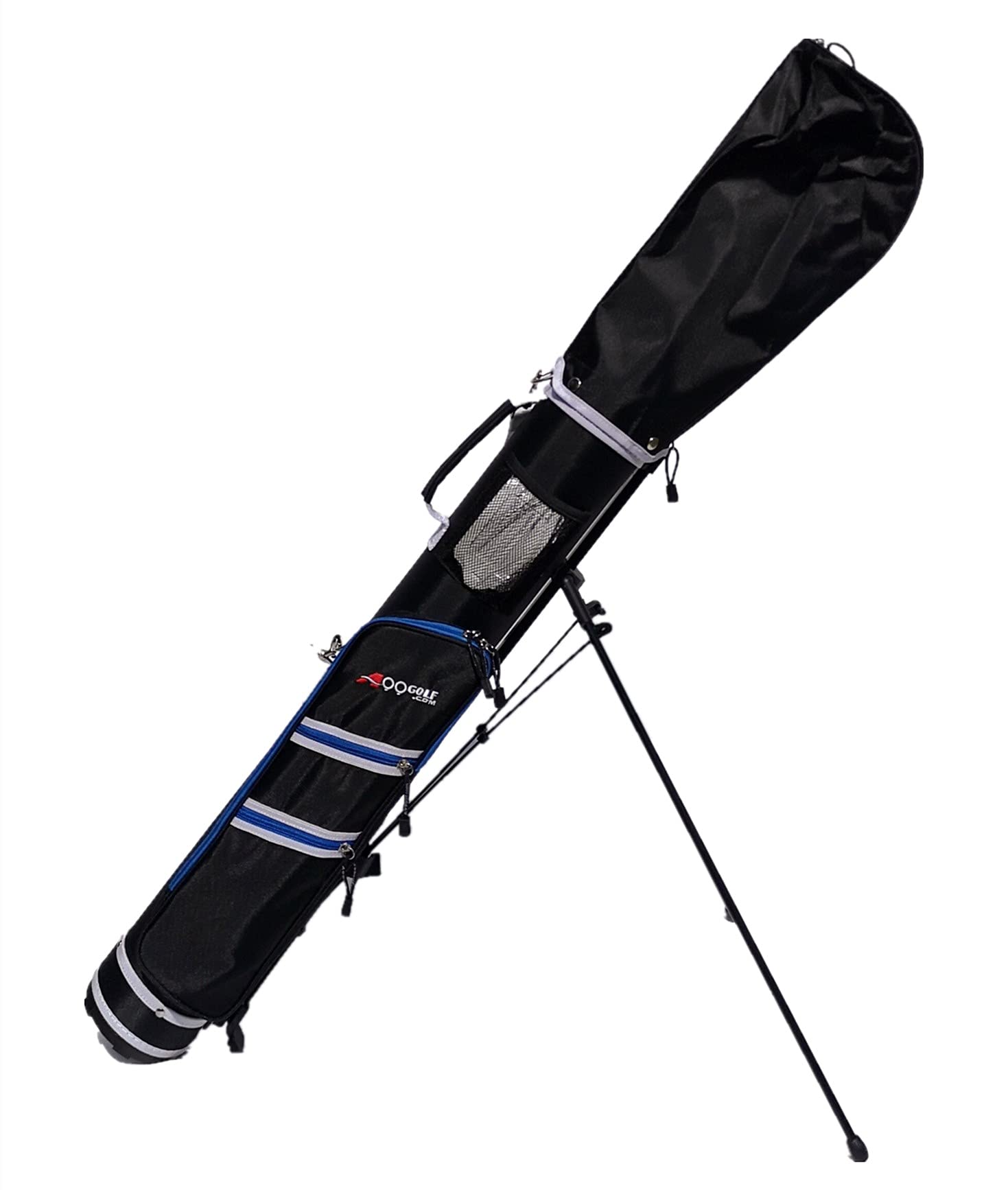C9 A99 Golf Men's & Women's Practice Sunday Bag Range Pencil Carry Bag with Stand and Strap Golf Travel Bag Removable Top Black Great Gift for Golfer!