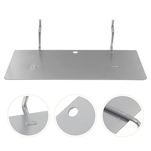 DOITOOL 2pcs Panels Peg Organizer Bathroom Organizing Home Shelf Brackets Mounted Tools Steel Sundries - Room Pegboard Shelving for Heavy Workbench Shelves Hooks Iron Control Office Board