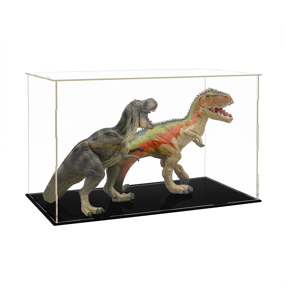 Tingacraft Acrylic Display Case (12.2 x 6.6 x 7.4 inch) for 6 inch 1/12 Action Figure Clear Box for Collectibles, Assembly Required