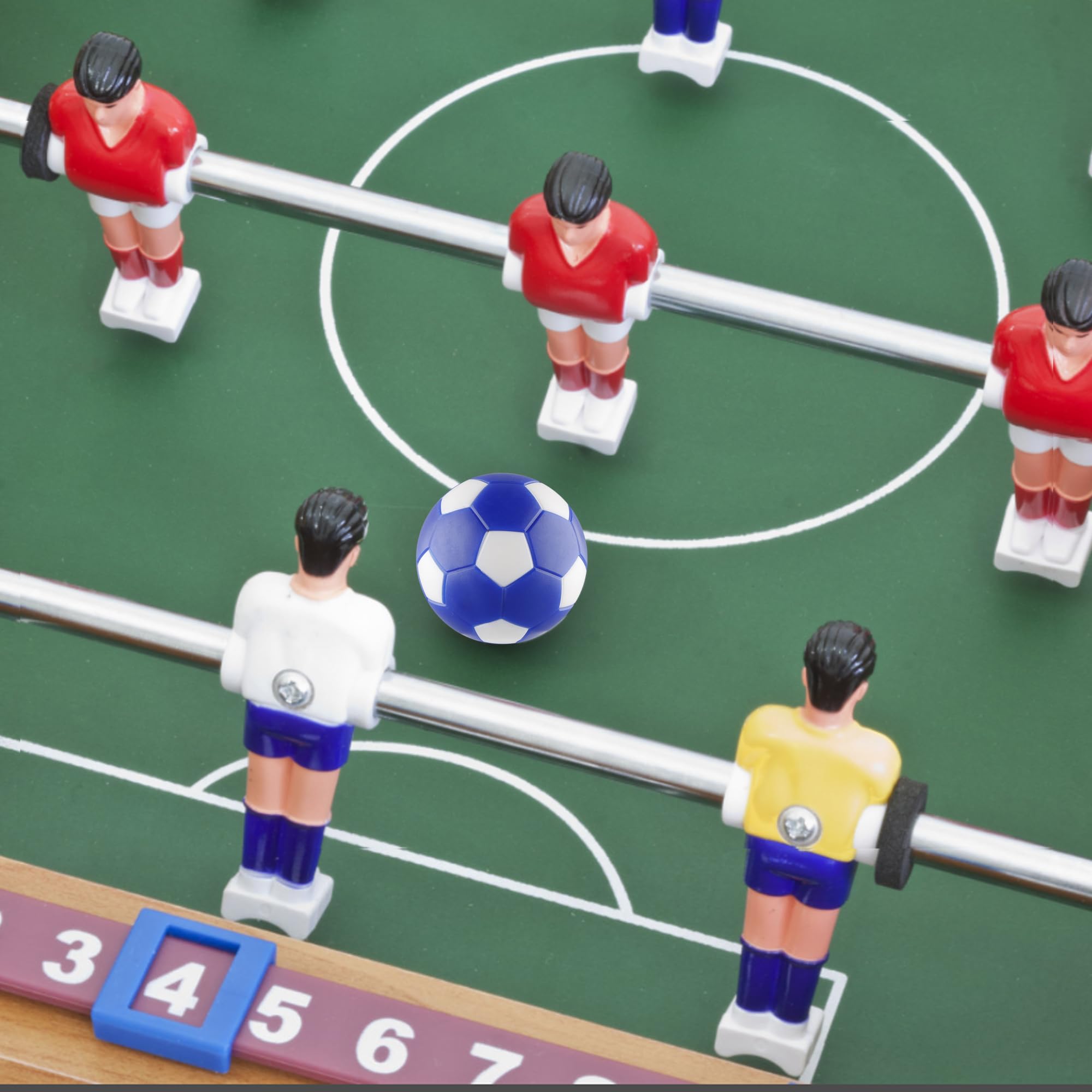 BQSPT 32mm Foosball Balls Foose Balls Table Soccer Game Replacement Foosballs 16pcs,Foosball Multicolor Balls Official 32mm Mini Table Footballs Ball Accessory (16 pack)