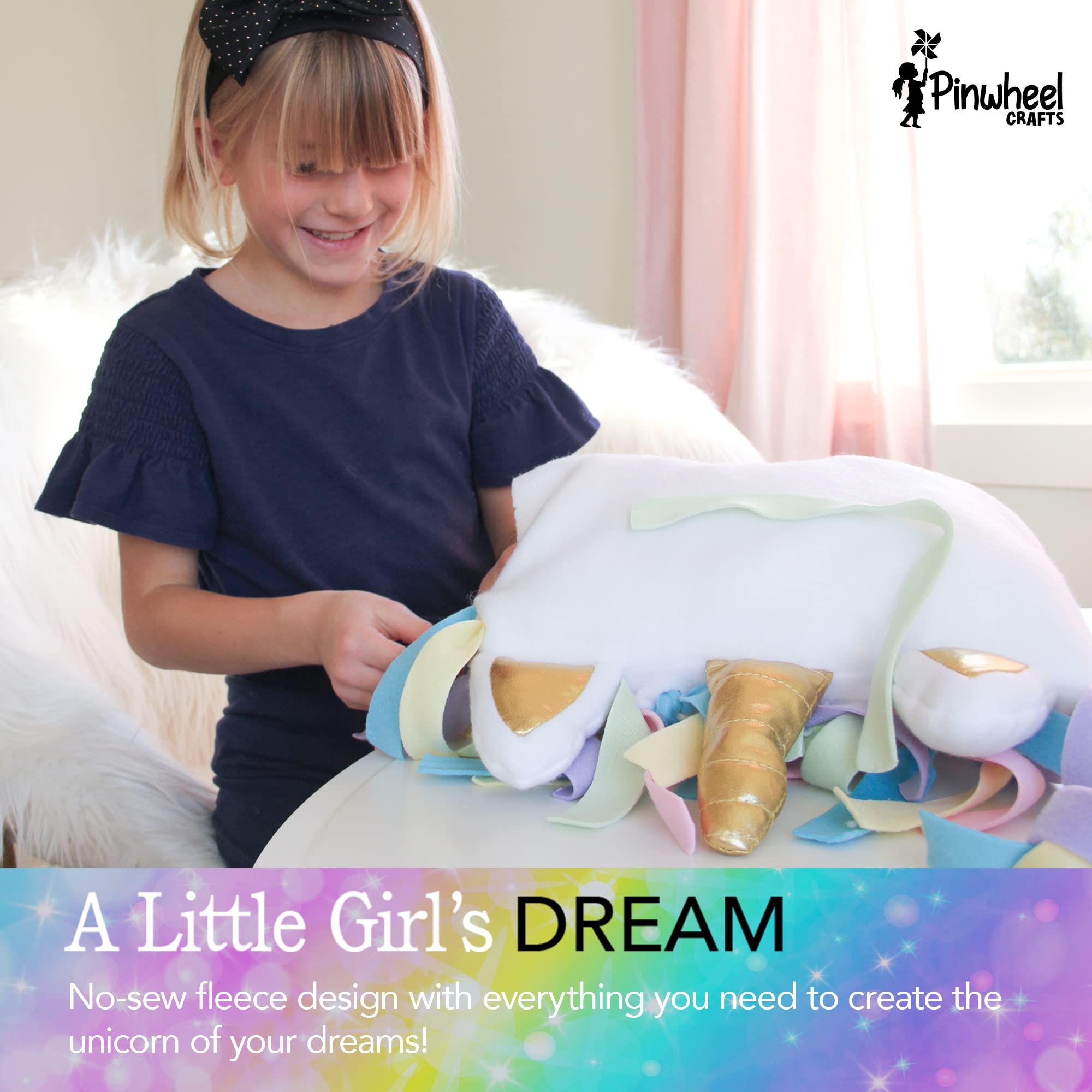 Unicorn Pillow Kit & Panda Pillow Kit Bundle - Fun DIY Arts and Crafts Project for Kids Ages 6 7 8 9 10 11 12 - Great Gifts for All Occasions