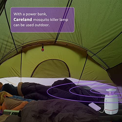 Careland Plug in Mosquito Zapper Lamp Indoor Use Electric Bug Zapper Fly Insects Trap with UV Light Attractant