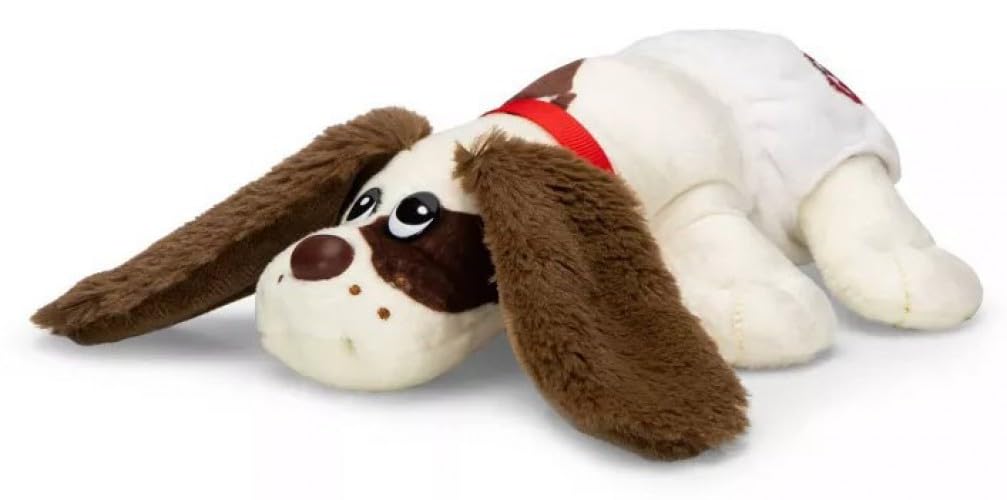 Pound Puppies Newborns Plush - Cream with Medium Brown Spots (Fuzzy Ears)