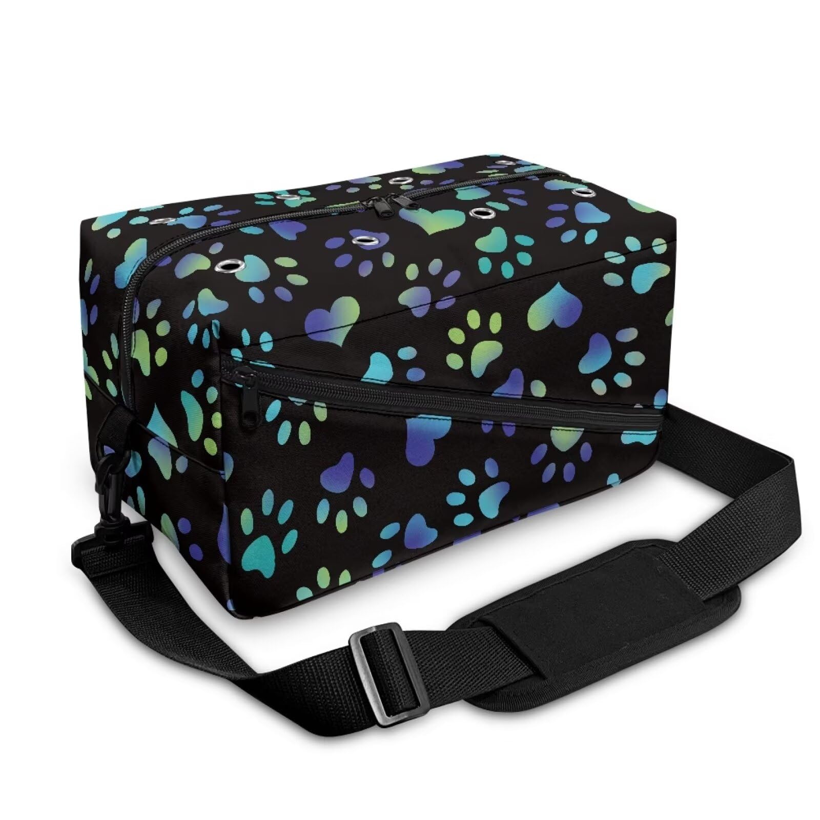 Kathyboom Dog Paw Knitting Bag for Yarn Storage Lightweight Crochet Storage Bag, Water Resistant Yarn Bag for Knitting Needles, Crochet Hooks and Other Accessories