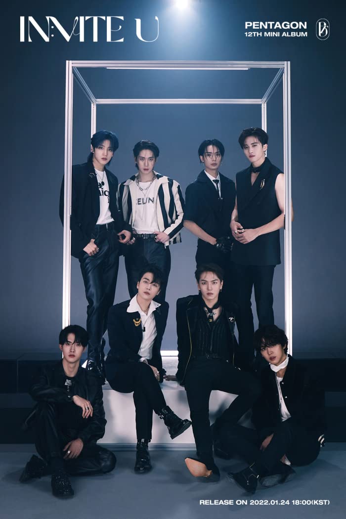 Pentagon in:Vite U 12th Mini Album Flare Version CD+96p Booklet+1p Lyric Paper+1p PhotoCard+1p Selfie PhotoCard+1ea Name Tag+Tracking Kpop Sealed