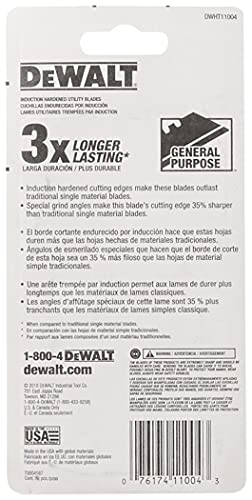 DEWALT Utility Blades, Heavy Duty, 75-Pack (DWHT11004L)