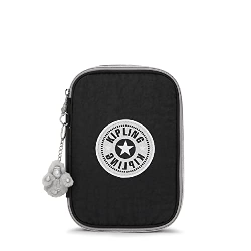 Kipling Women's 100 Pens Printed Case, Accessories, Art Supplies, Makeup, Travel Organizer, True Black Fun