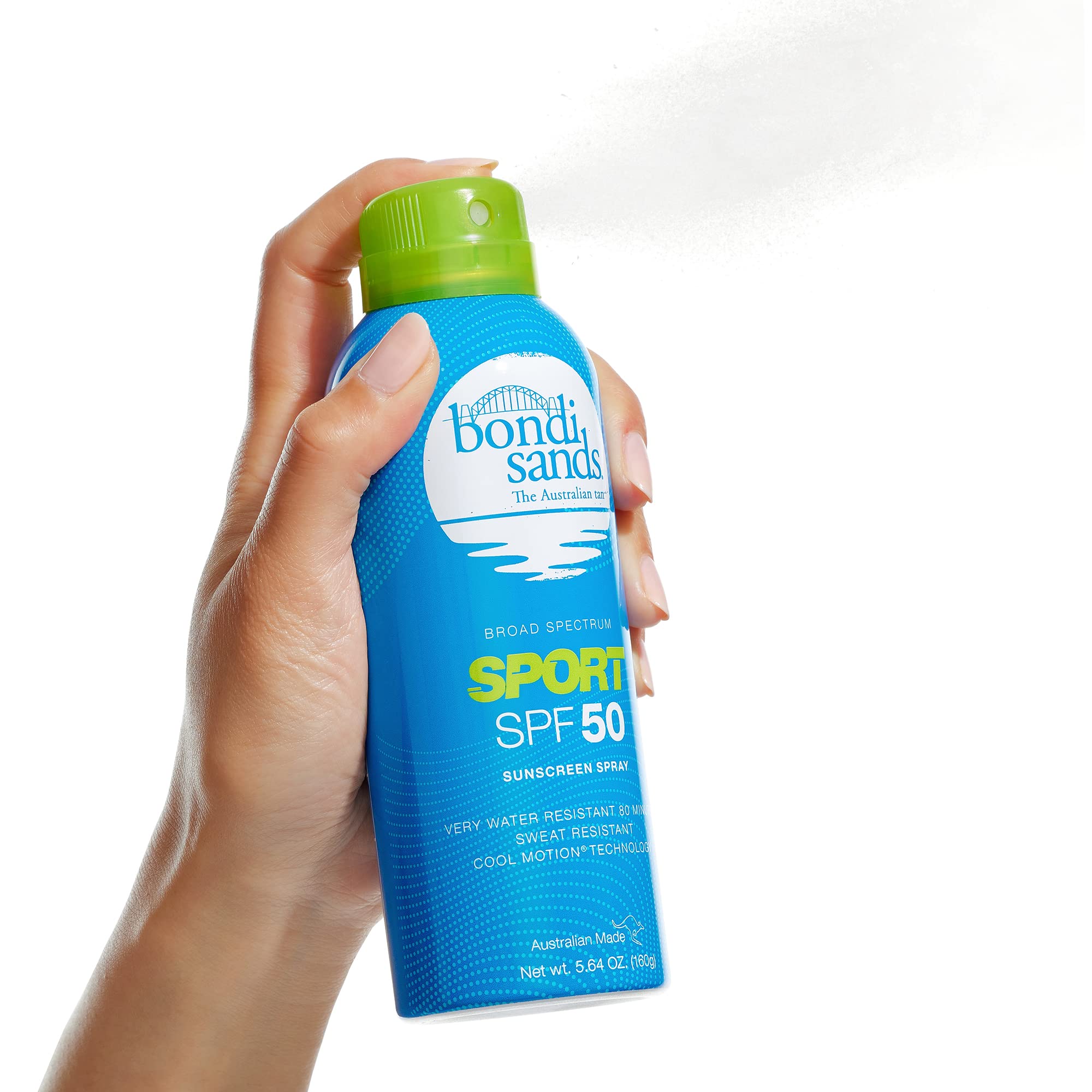 Bondi Sands Sport SPF 50 Aerosol Mist | High-Performance Protection, Cool Motion Technology, Non-Greasy, Water + Sweat-Resistant Sunscreen | 5.64 Oz