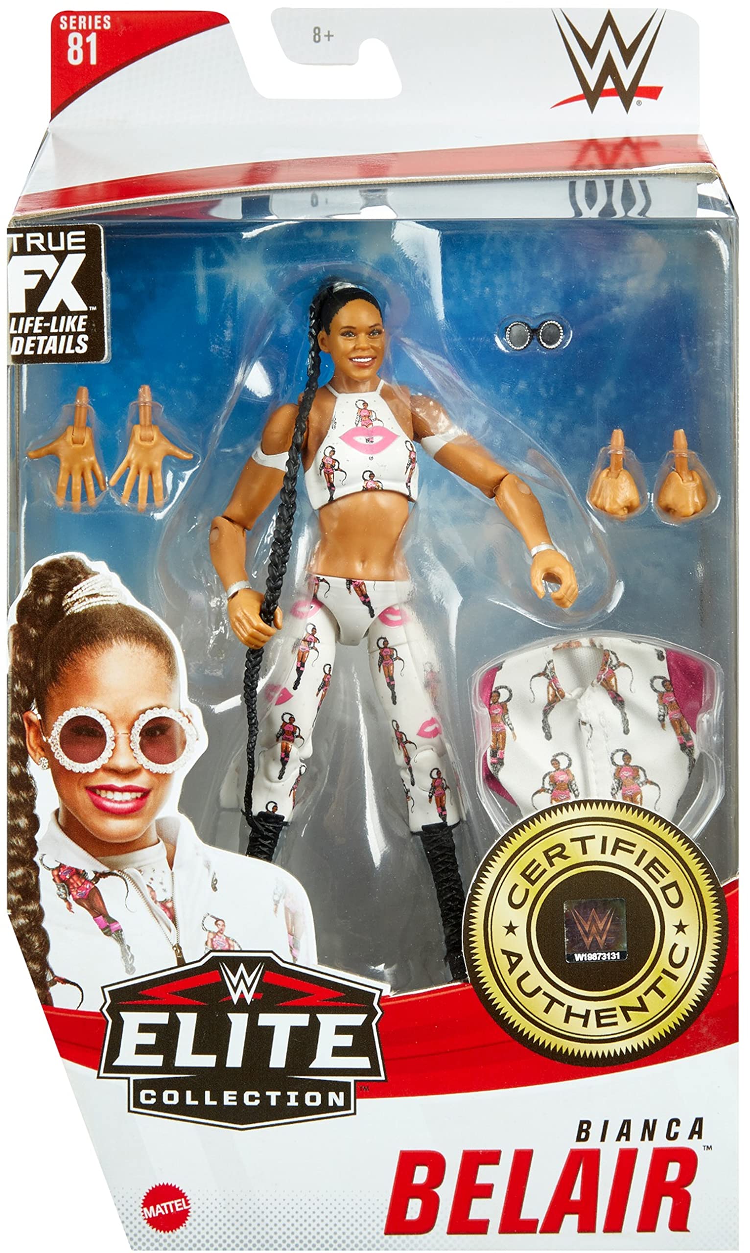 WWE Bianca Bel Air Elite Collection Series 81 Action Figure 6 in Posable Collectible Gift Fans Ages 8 Years Old and Up