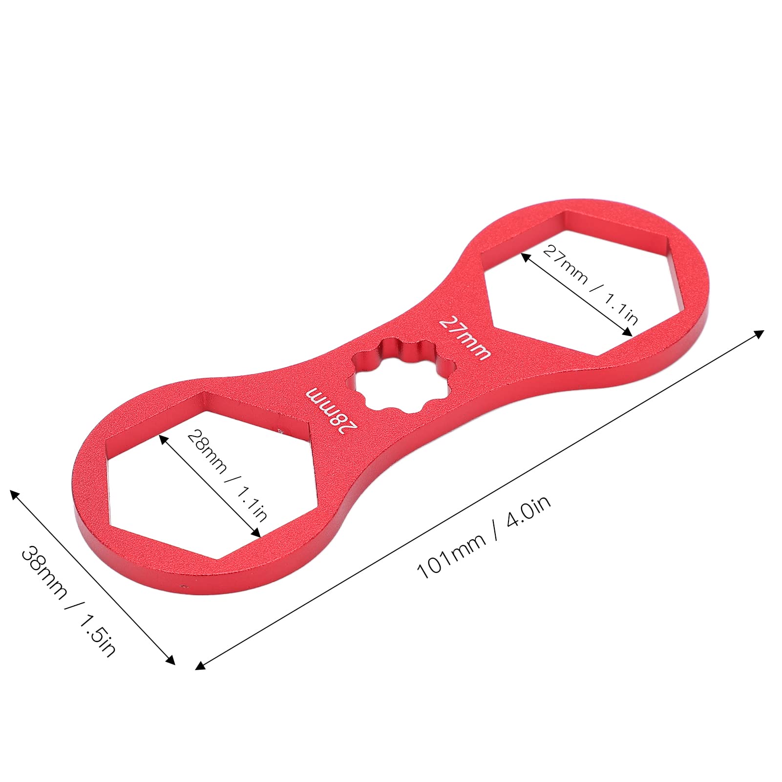 Beaswhca Mountain Bike Fork Shoulder Wrench Aluminum Alloy Mountain Bike Fork disassembly Tool Sturdy and Durable
