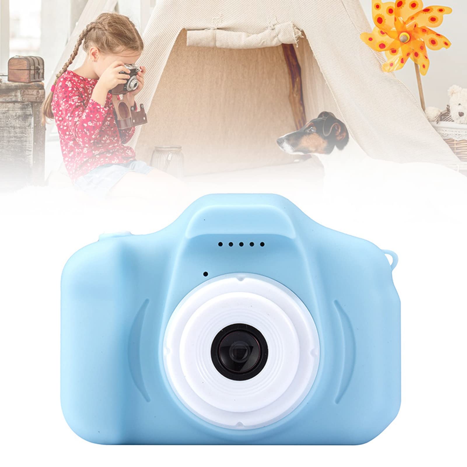 Children Digital Camera, Gift Fall Resistant Children Mini Camera 32GB Maximum Memory Card for 3β12 Yrs for Travel