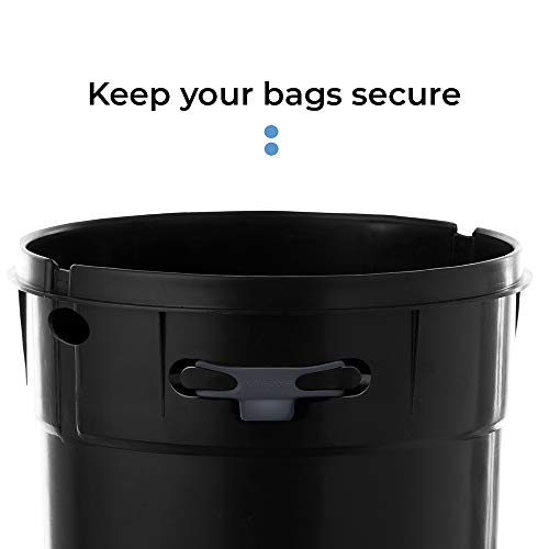 Home Zone Living 8 Gallon Kitchen Trash Can, Round Stainless Steel, Step Pedal, 30 Liter