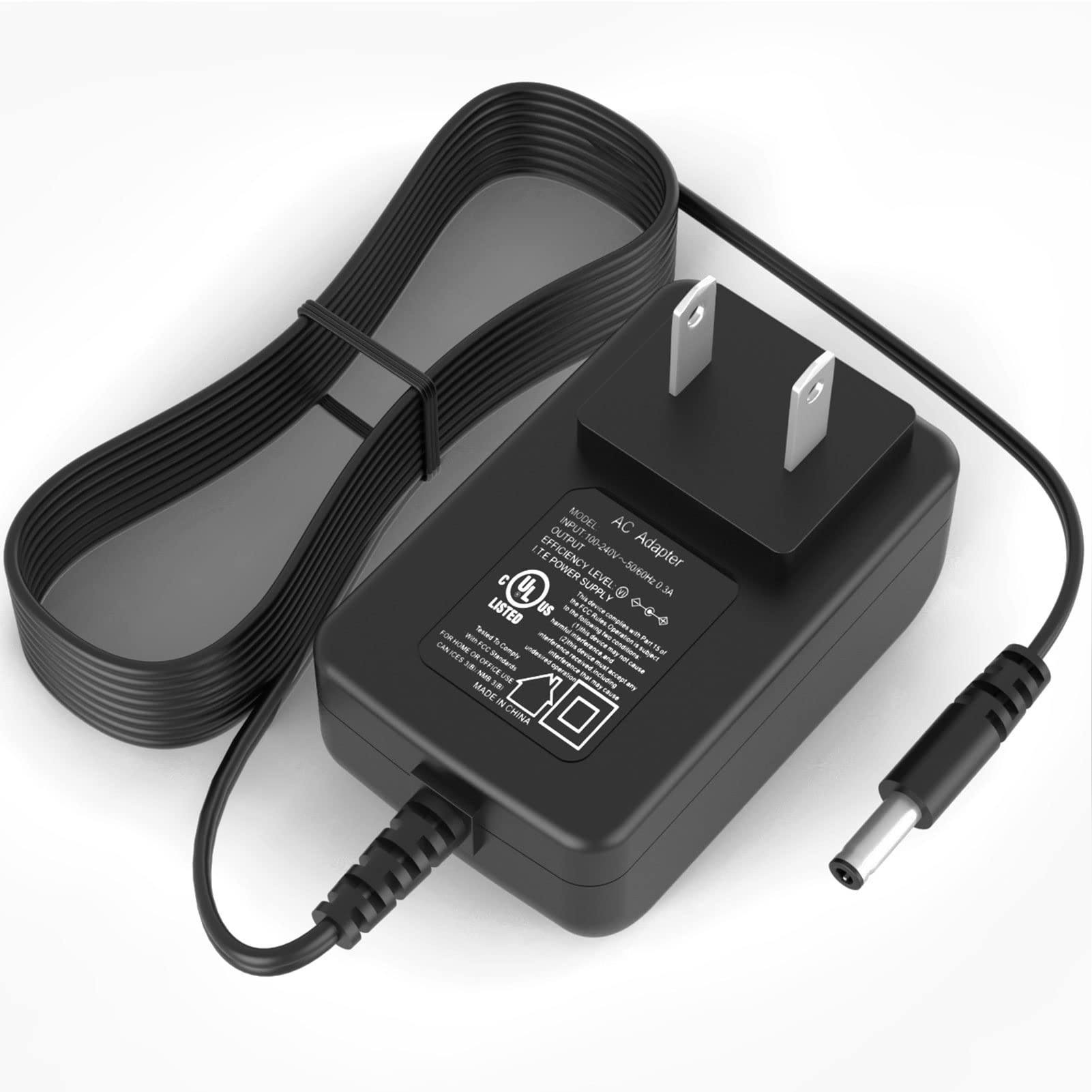 DONYOIE 15V 2A 1.5A Power Supply 15 Volt Charger 2000mA 30W Max Regulated Switching AC to DC Cord Adapter with 10 Replacement Connector 100V - 240V Input Adaptor US Wall Plug Certified by UL