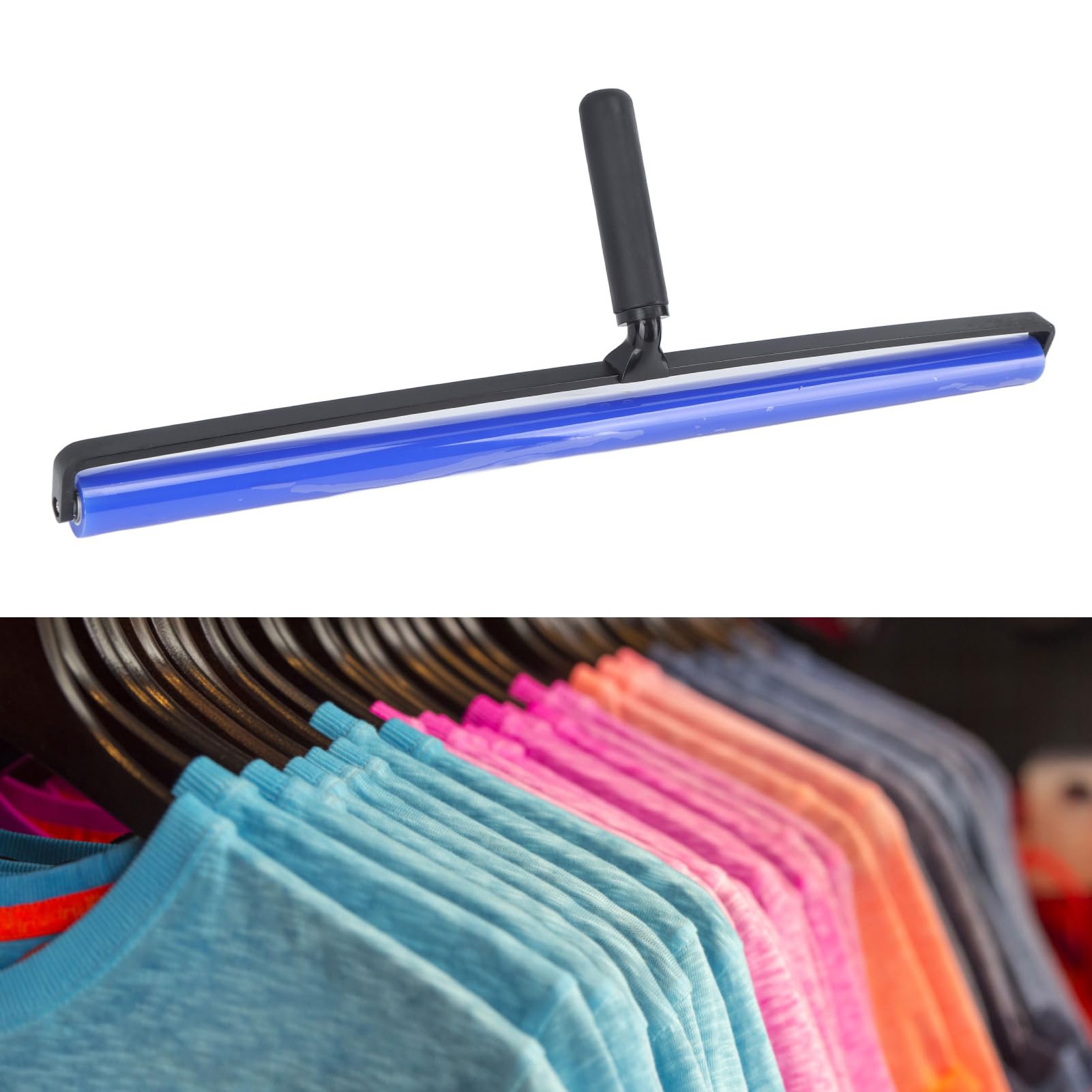 Dust Removal Roller Low Sticky Silicone Screen Film Roller Cleaner Tool for Removing Lint Pet Hair Fibers (24 Inch)