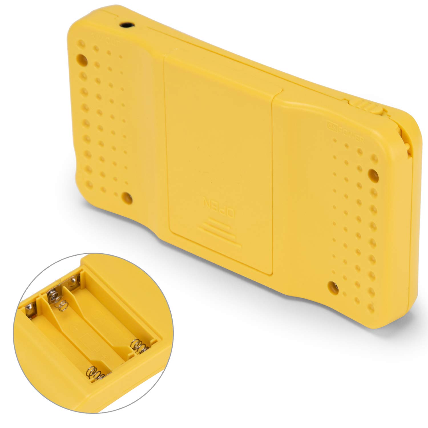 X-JOYKIDS Retro Handheld Games for Kids Built in 182 Classic Old Style Electronic Game 2.5'' Screen AV Output No WiFi Needed Portable Video Player Children Travel Holiday Entertain(Yellow)