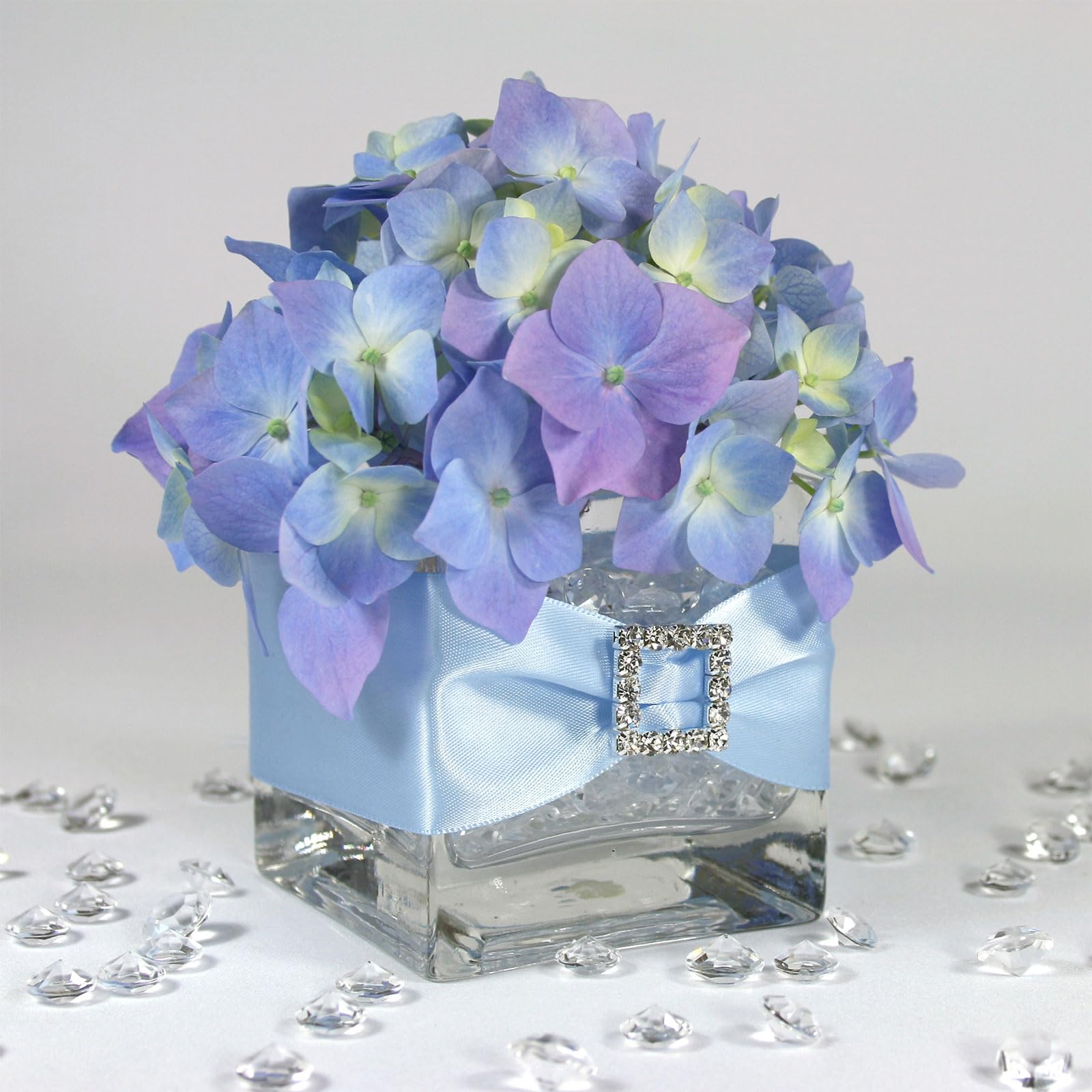 PATIKIL 14000Pcs Wedding Table Scatter Confetti Crystals 3mm Acrylic Diamonds Vase Fillers Gems for Table Centerpiece Decorations Bridal Shower Party, Silver AB