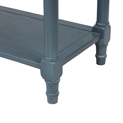 Knocbel Vintage Entryway Console Table with 2 Storage Drawers and Lower Shelf, Entry Hallway Foyer Sofa Table, Easy Assembly