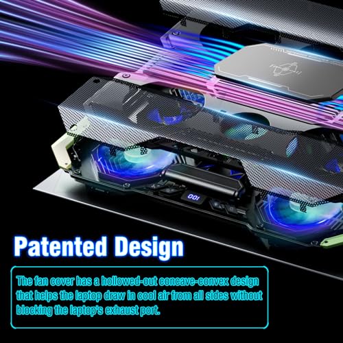 Cooling Pad for Gaming Laptop with Thermoelectric Cooler,8 Fans Powerful Laptop Cooler (Thermoelectric Cooler and 8 Fans)