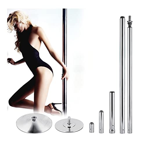 CCOMPO 45mm Spinning & Static Pole Dancing Pole - Portable Fitness Exercise Stripper Professional Pole Dancing Kit
