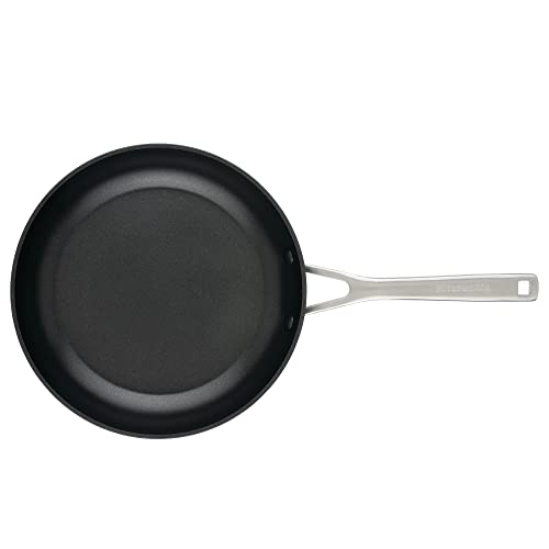 KitchenAid Hard Anodized Induction Nonstick Frying Pans/Skillet Set, 3 Piece - Matte Black