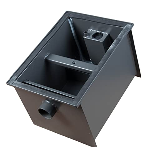 Wentworth 14 Pound Commercial Grease Trap Interceptor for Restaurant Under Sink Kitchen, 7 GPM, WP-GT-7