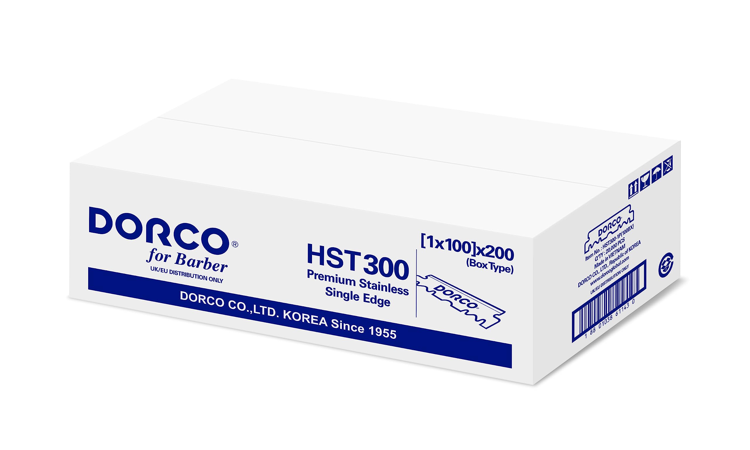 Dorco Sharp Single Edge Blades - 100 Blades