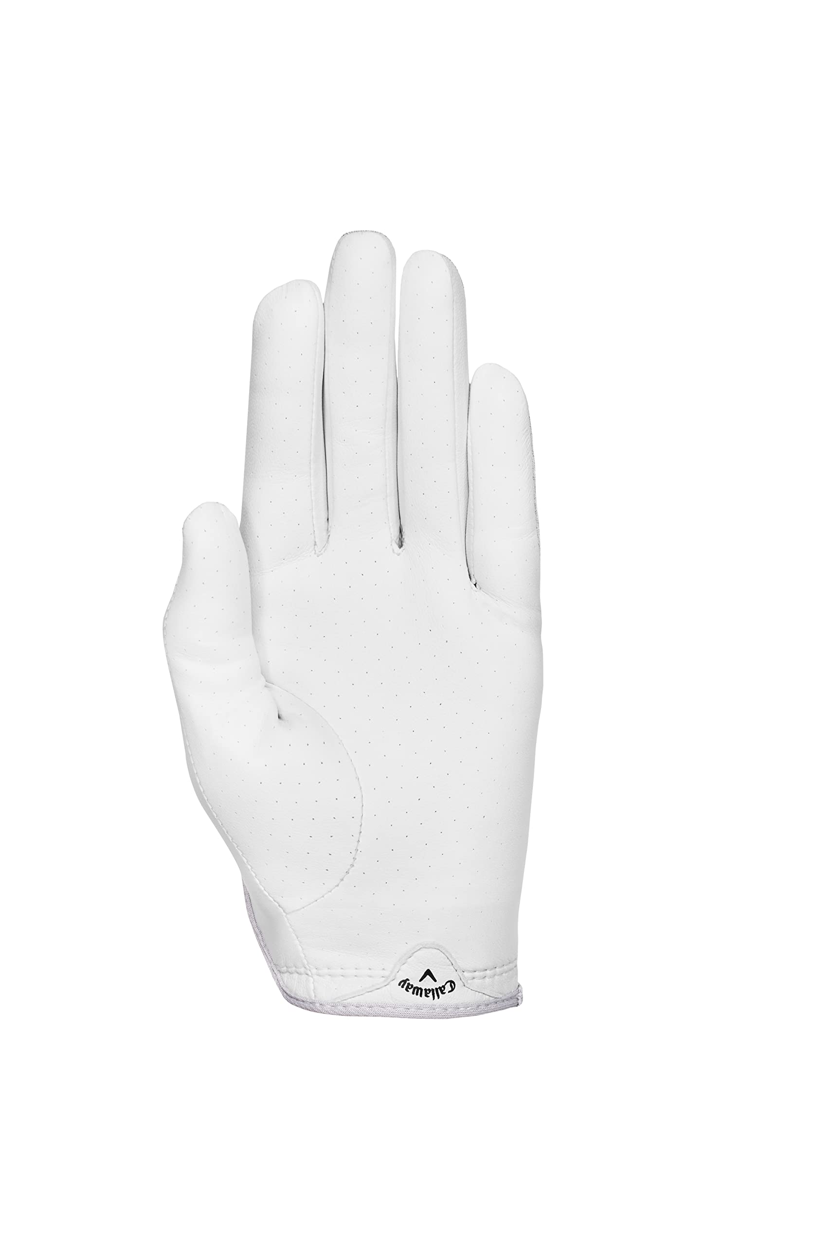 Callaway Golf X Spann Glove (Worn on Right Hand, Ladies, Medium/Large, White)