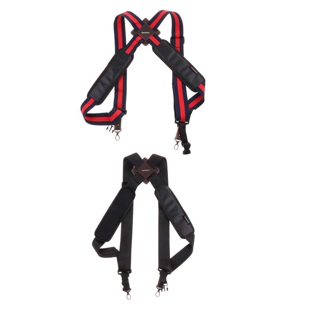 KLIZZA Replacement African Djembe Shoulder Strap Belt for Drummer Stage Performance - Red