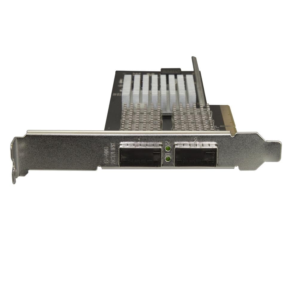 StarTech.com Dual Port 40G QSFP+ Network Card - Intel XL710 Open QSFP+ Converged Adapter - PCIe 40 Gigabit Ethernet Server NIC - 40GbE Fiber Optic LAN Card - Dell PowerEdge HPE ProLiant (PEX40GQSFDPI)