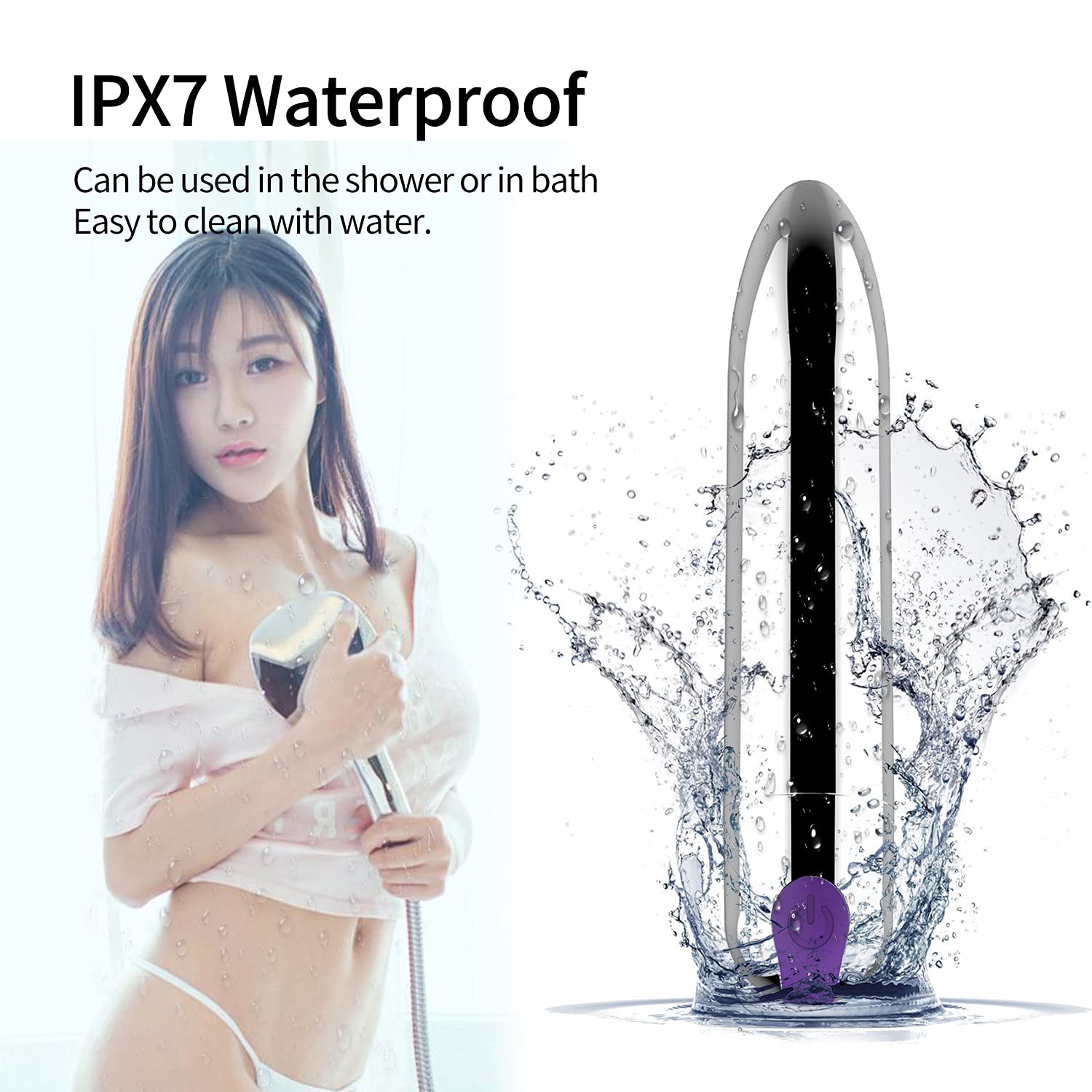 Bullet Vibrator with Angled Tip for Precision Clitoral Stimulation, Discreet Rechargeable Lipstick Vibe with 10 Vibration Modes Waterproof Nipple G-spot Stimulator Sex Toys for Women Redeeming Love