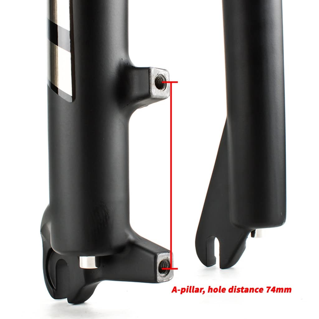 Bike Fork Air Fork 24Inch Bicycle Magnesium & Aluminum Alloy Shock Absorber Air Fork Spread 100 MM Travel 70 MM Bicycle Accessories
