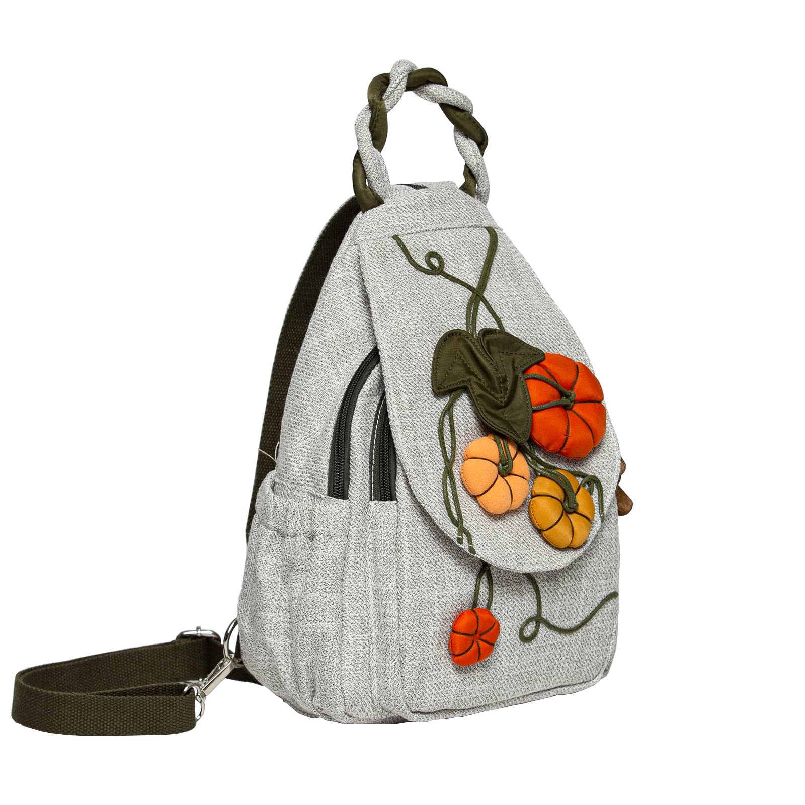 Casual Canvas Backpack,Hand-woven ladies backpack,Convertible Multifunctional Straps Ladies Shoulder Chest Bag(Everything is fine backpack)