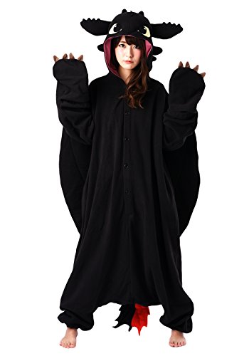 SAZAC Kigurumi - How to Train Your Dragon - Toothless - Onesie Jumpsuit Halloween Costume