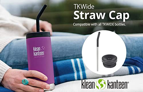 Klean Kanteen Straw and Lid Set for Wide Bottles, 1 EA