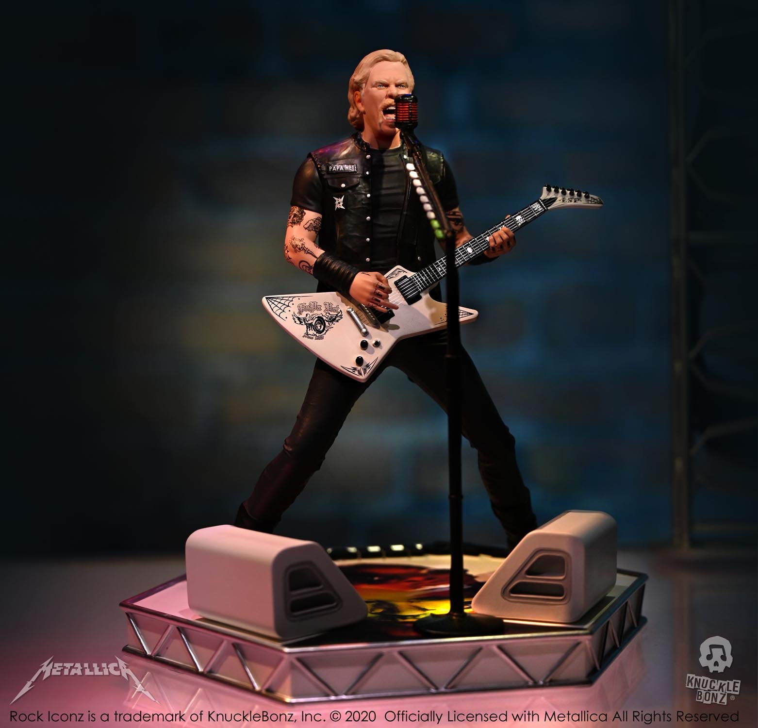 Knucklebonz - James Hetfield (Metallica) Limited Edition Collectible Statue (only 3000 Created) - Rock Iconz, Officially Licensed, Includes CoA