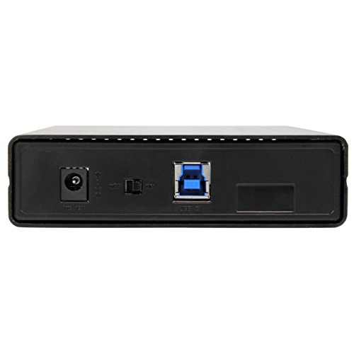 StarTech.com USB 3.1 Gen 2 External Hard Drive Enclosure for 3.5โ SATA Drives - Fan-less UASP Enhanced Single Drive Enclosure (S351BU313),Black