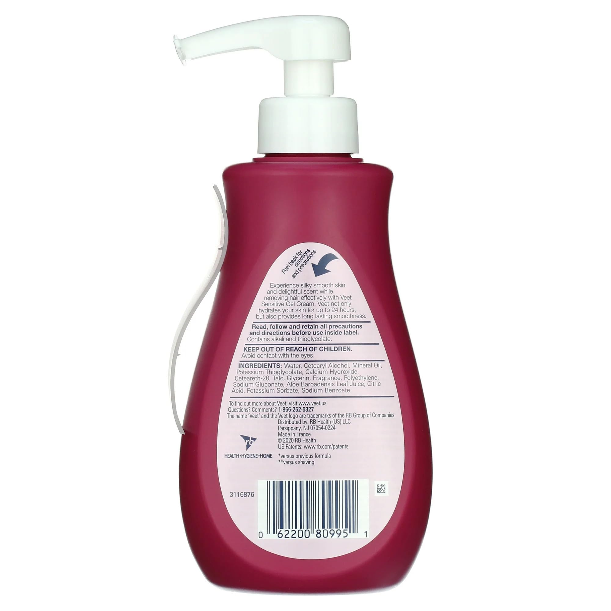 Veet Gel Hair Remover Cream with Essential Oils, 13.50 Ounce (Package May Vary)