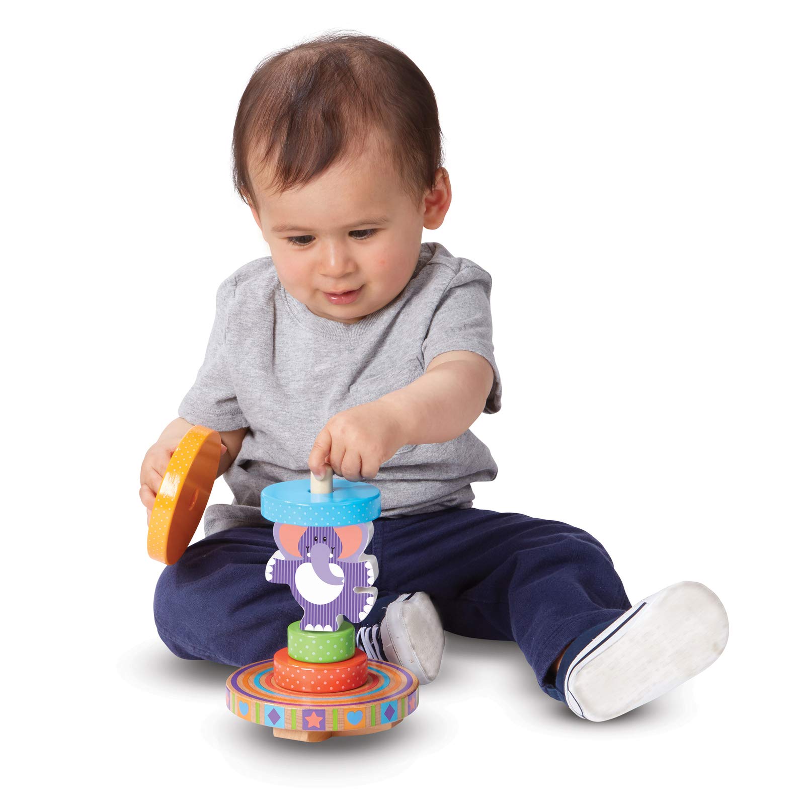 Melissa & Doug Elephant Rocking Stacker