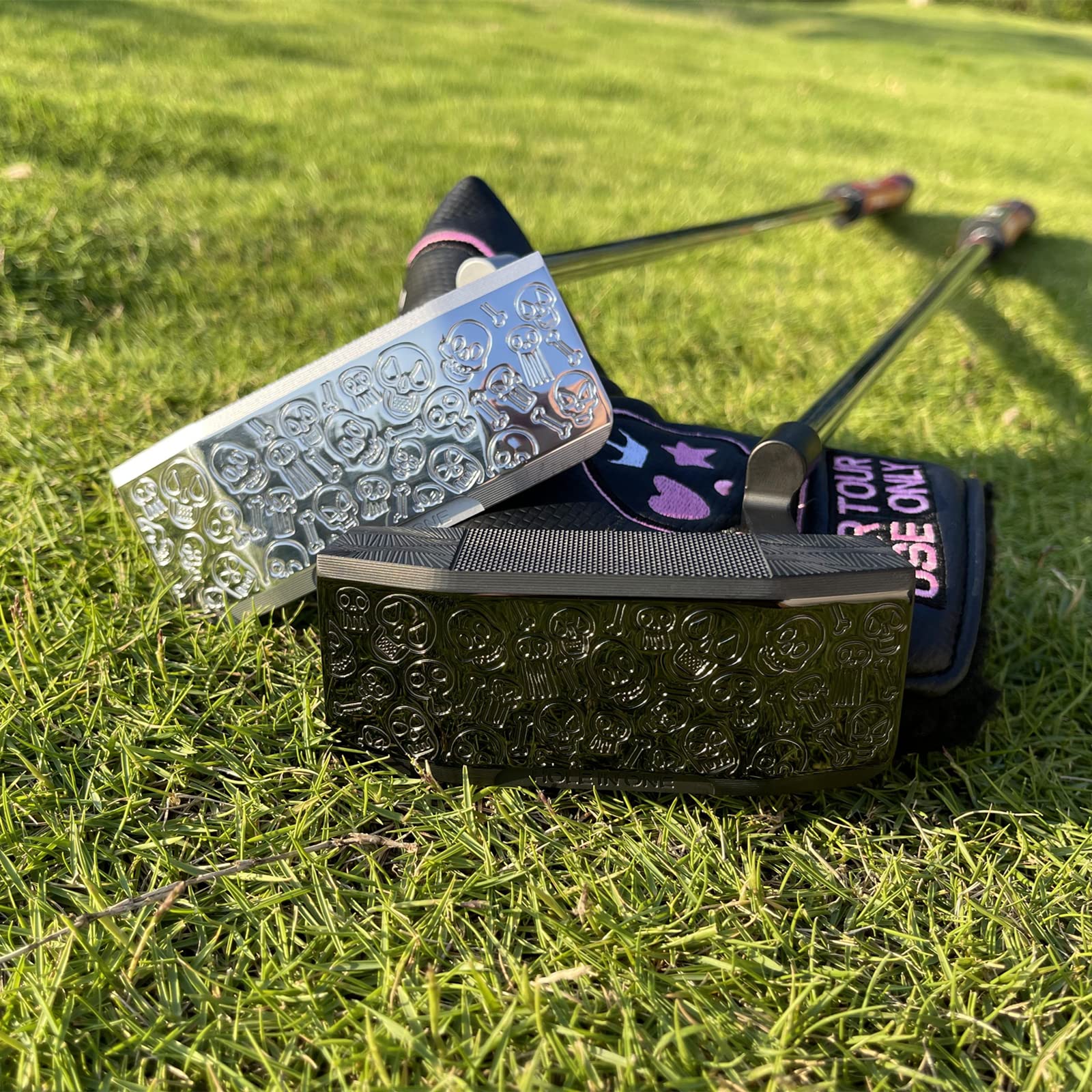 CALONG Super GSS Golf Putter 303 Steel 375g CNC Milled Right Hand Skull Golf Club Putter with Headcover