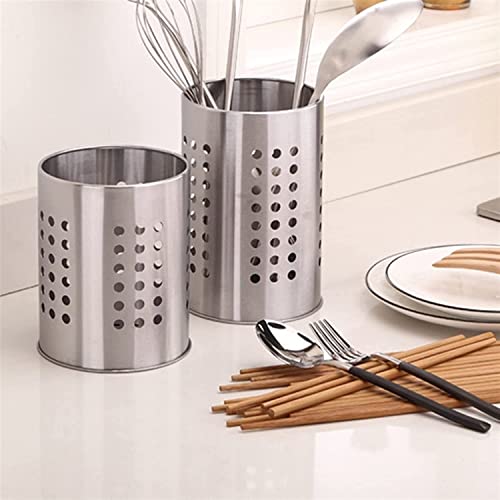chopstick Utensil Caddy Kitchen Storage Shelf Stainless Steel Chopsticks Holder Cage Kitchen Accessories Cutlery Organizer Tableware Drain Rack Pen Holder holder