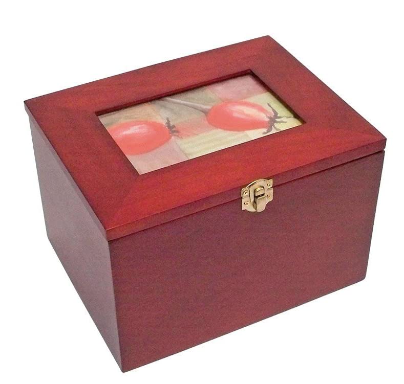 Cherry Wood Postcard Box